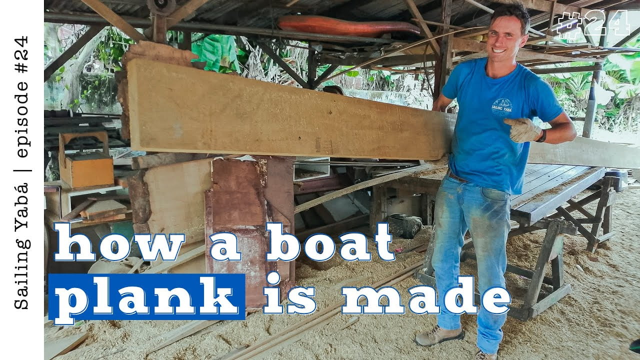 From wooden board to plank on a schooner's hull: step by step ...